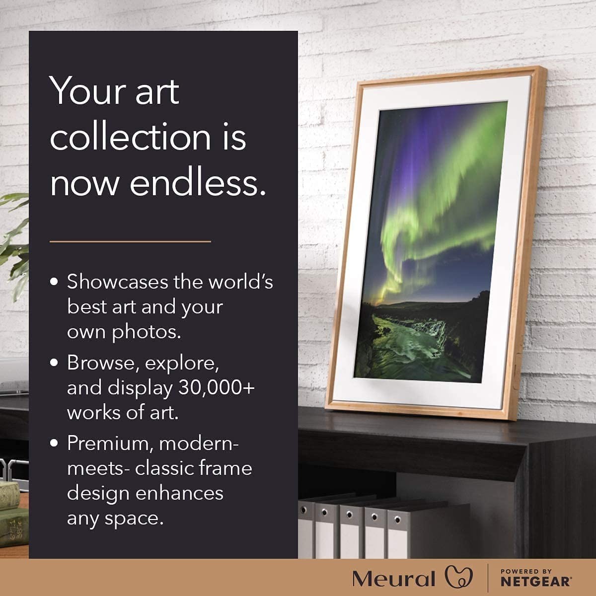 NETGEAR Meural MC327LW Canvas II ? the Smart Art Frame with
