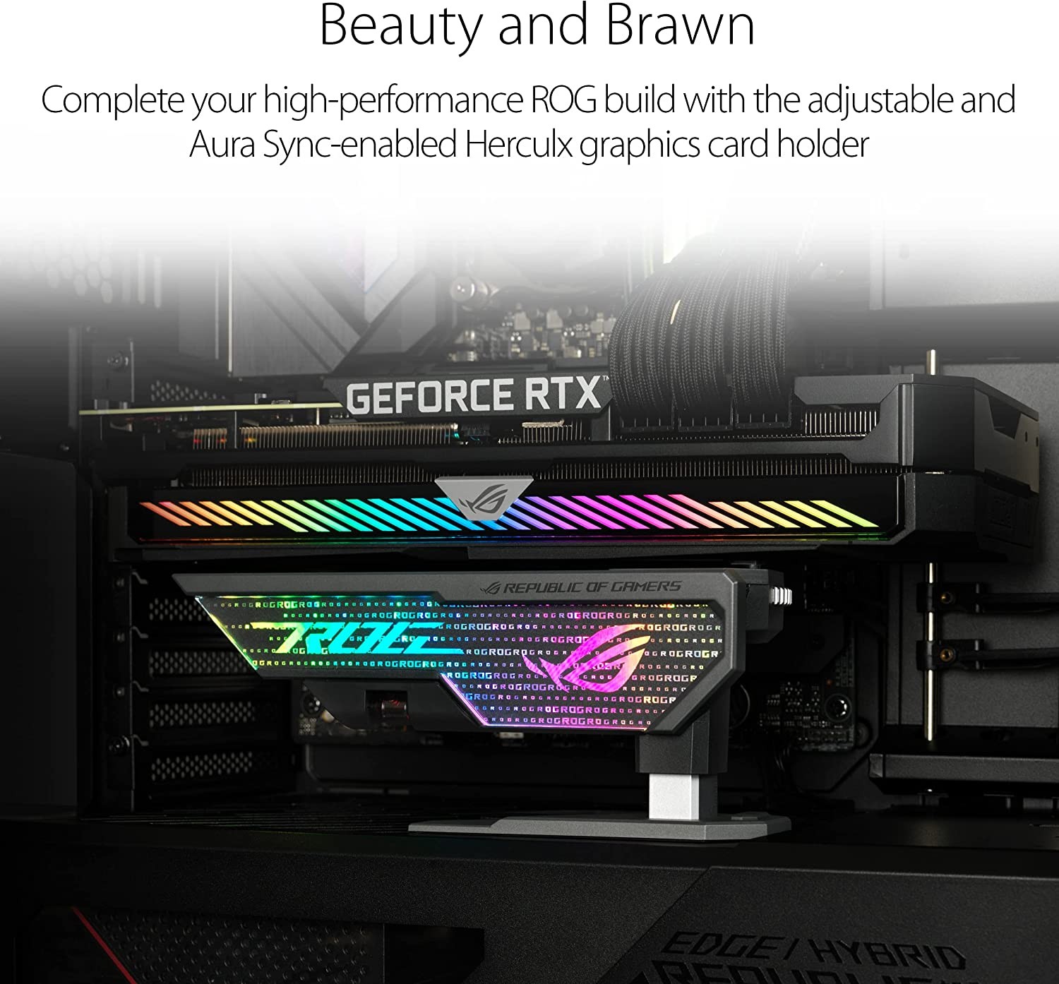 ASUS ROG HERCULX GRAPHICS CARD HOLDER (1Y) 195553316934
