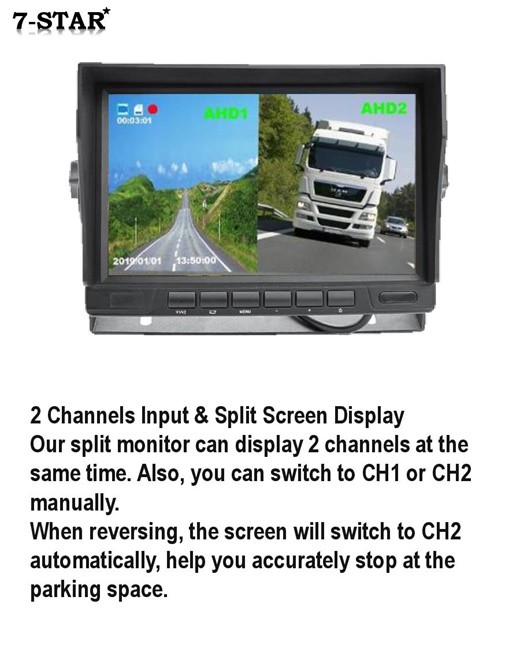 7 STAR 4 CHANNEL VEHICLE CAR DVR LED704R