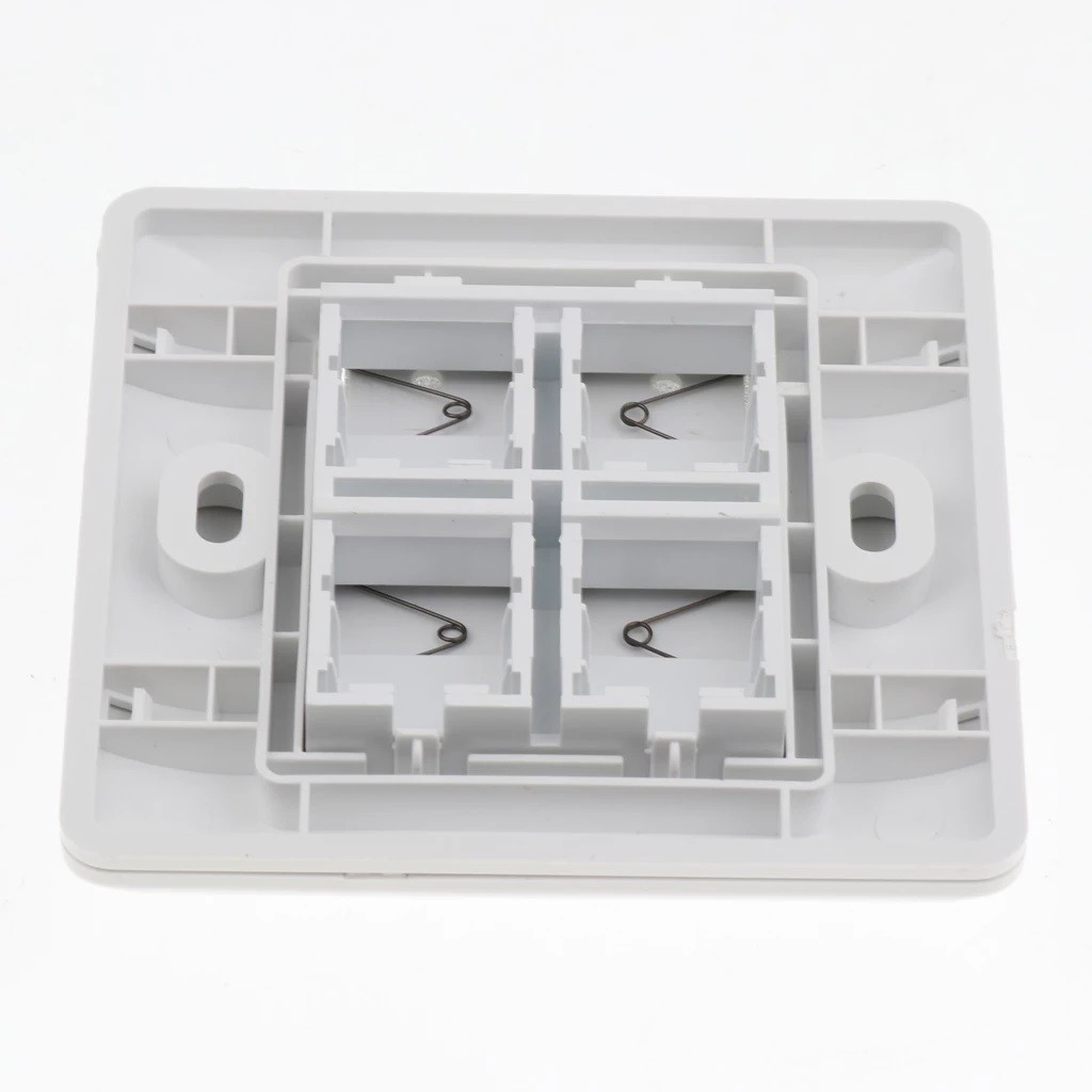 LAN ETHERNET RJ45 4 GANG FACEPLATE