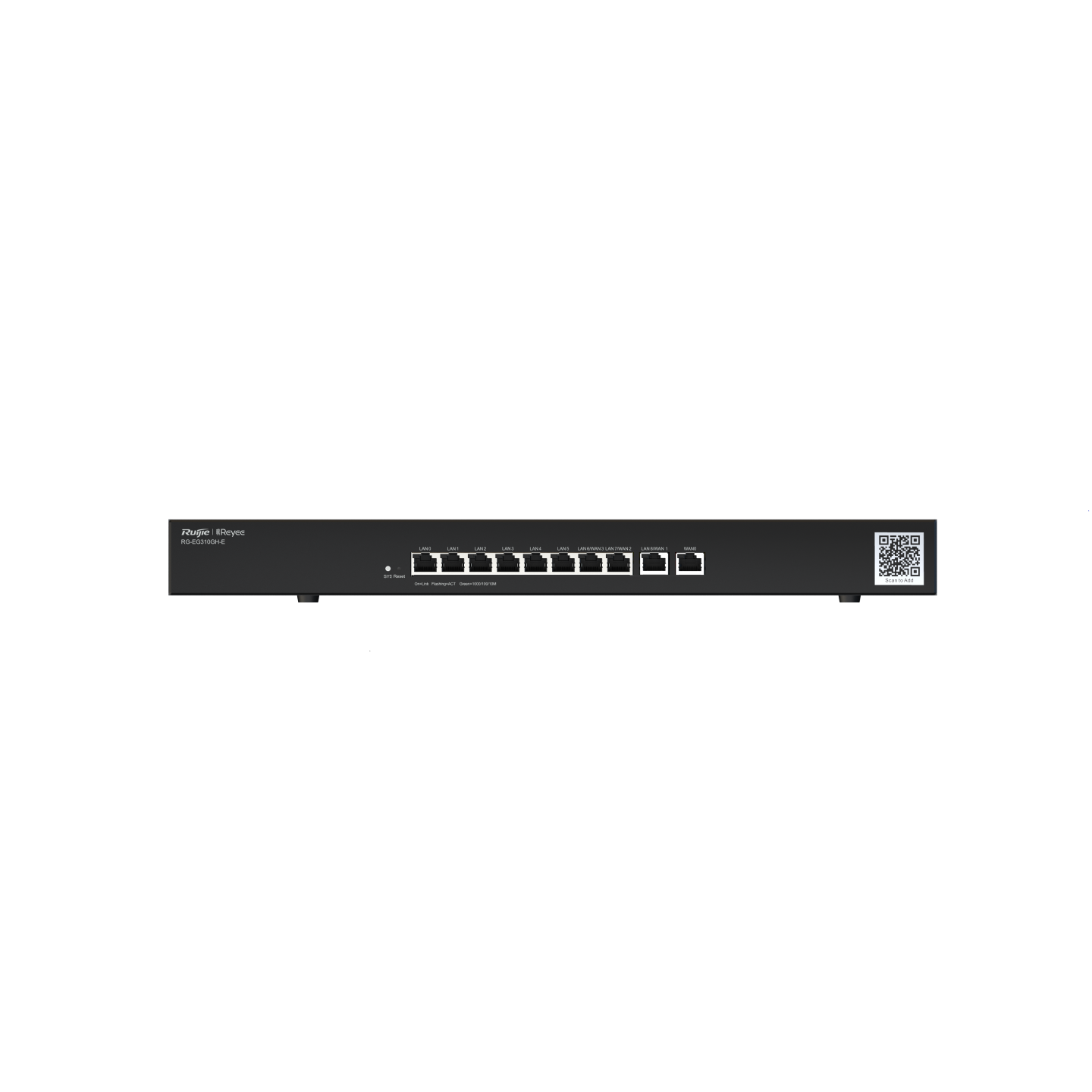 Ruijie Reyee Router Rack-mountable 10-port full gigabit rout